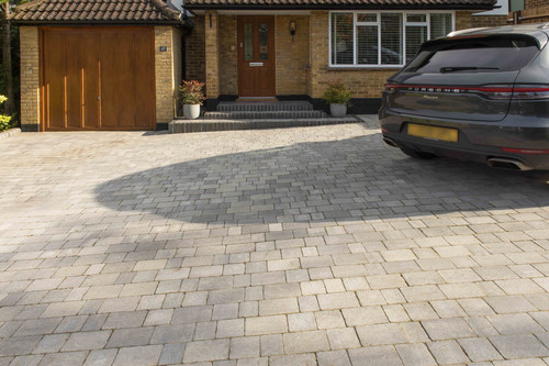 Brett Alpha Trio Driveway Block Paving Mixed Pack 60mm Silver Haze ...