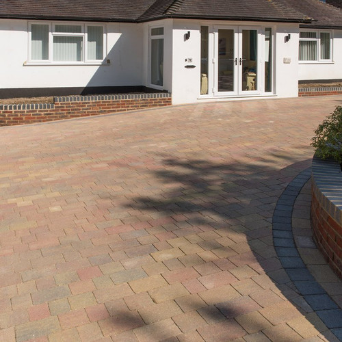 Brett Alpha Trio Driveway Block Paving Mixed Pack 60mm Autumn Gold ...