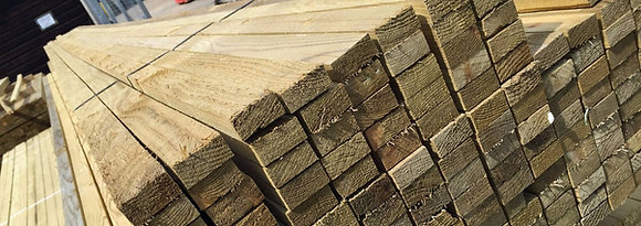 Treated Sawn Roofing Batten 25 x 50 x 4500mm | Melbros