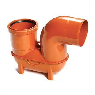 Underground uPVC P Trap Low Back 110mm | Melbros