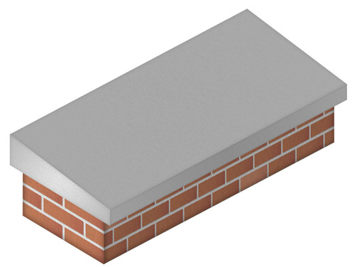 Once Weathered Concrete Wall Coping 165 x 600mm | Melbros
