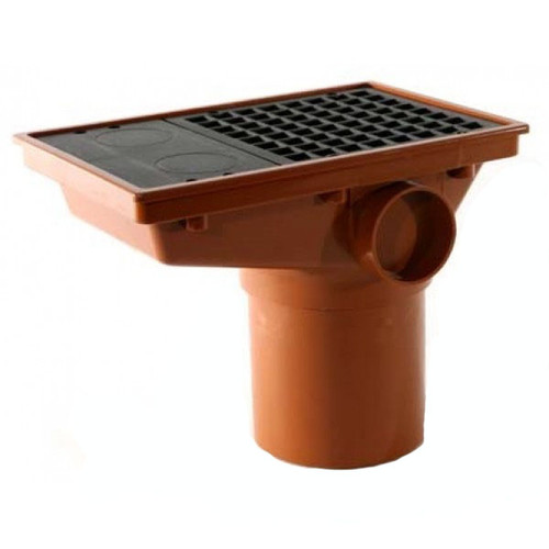 Underground uPVC Rectangular Hopper 110mm | Melbros