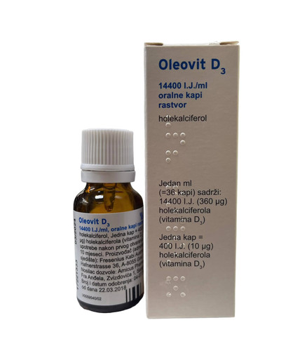 Oleovit D3 14400 I.J./ml | Apoteka Selen