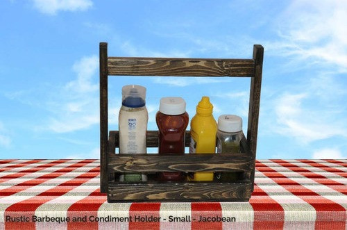 Rustic Barbeque & Condiment Holder | Rustic & Renewed Decor