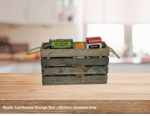 Rustic Farmhouse Storage Box | Rustic & Renewed Decor | Canada