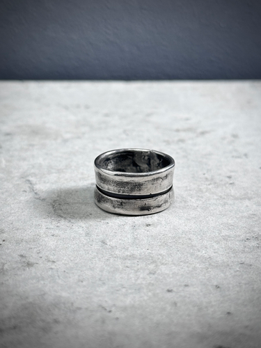 Handmade silver folding ring | Whitedo Handcrafts