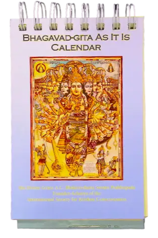 Bhagavad Gita as it is (Daily Calendar) Spiral Hard | Gaudiya Books
