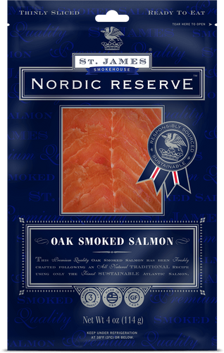 Smoked Salmon, 4 oz. Packages | American Fish