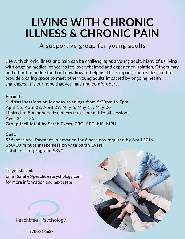 Peachtree Psychology - Living With Chronic Illness & Pain