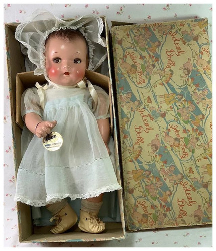 IDEAL 16" Flirty Eye 1930s Princess Beatrix Baby Doll | Dollyology