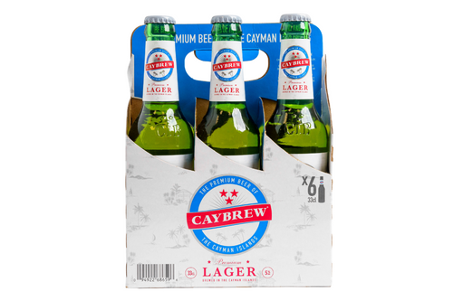 Caybrew Lager 330ml Bottles in a 6 Pack | Blackbeard's