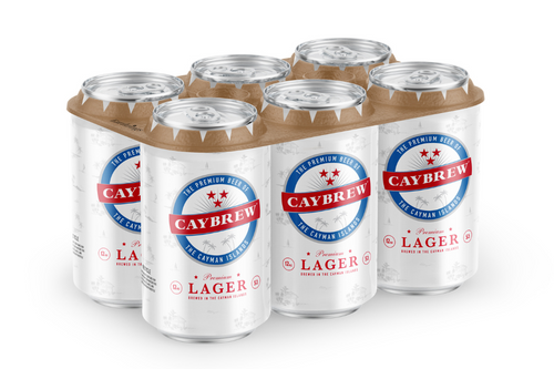 Caybrew Lager 335ml Cans in a 6 Pack | Blackbeard's
