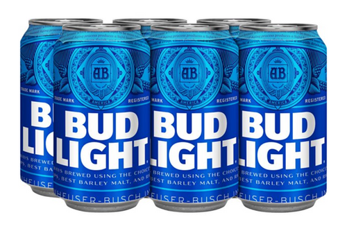 Bud Light 355ml Cans in a 6 Pack | Blackbeard's