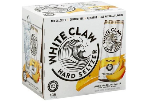 White Claw Mango Can in a 6 Pack | Blackbeard's