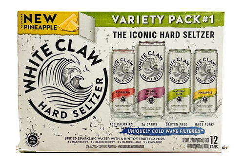 White Claw Variety Can in a 12 Pack | Blackbeard's