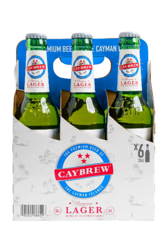 Caybrew Lager 330ml Bottles in a 6 Pack | Blackbeard's