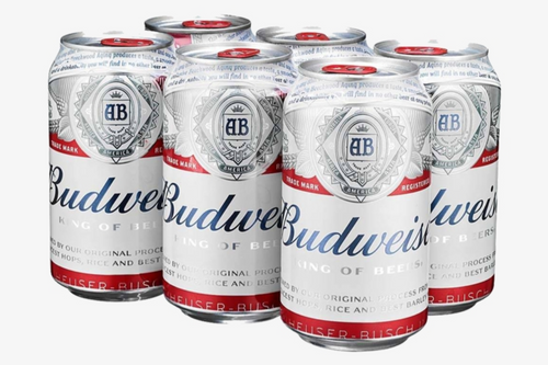 Budweiser 355ml Cans in a 6 Pack | Blackbeard's