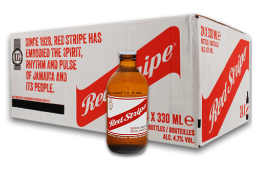 Red Stripe 355ml Bottles in a 24 Pack | Blackbeard's