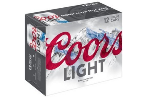 Coors Light 12 pack 355ml Cans | Blackbeard's