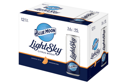 Blue Moon Light Sky 355ML 12-Pack | Blackbeard's