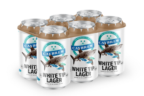 White Tip Lager 335ml Cans in a 6 Pack | Blackbeard's