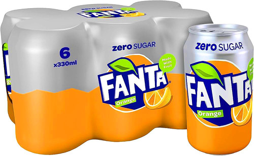 Fanta Orange Zero Multipack 6 x 330ml | Spanish Outlet Ltd.
