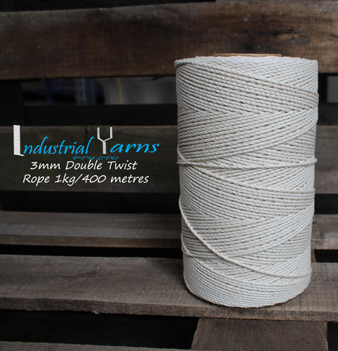 3mm Twisted Rope 1kg | industrialyarns