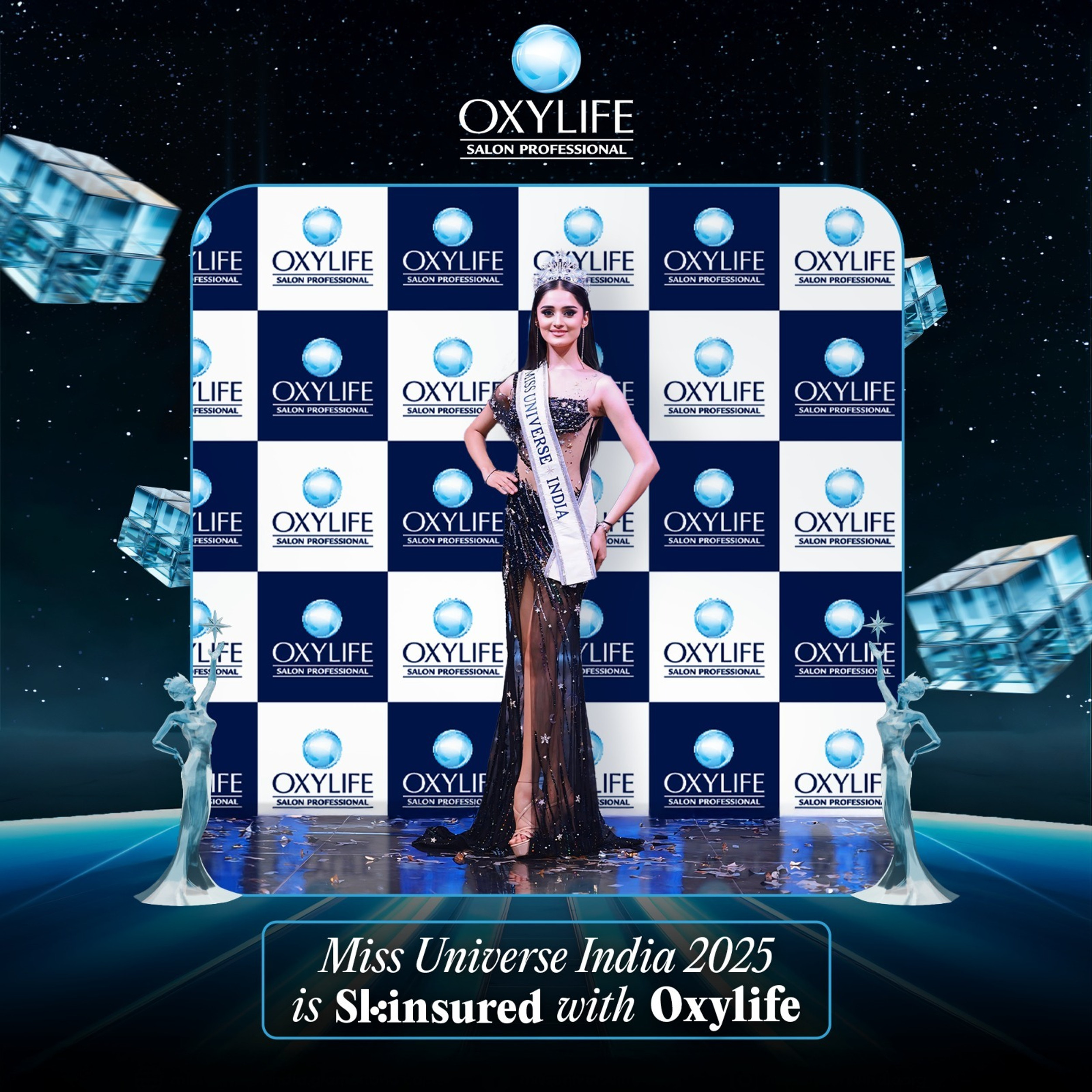 Miss Universe India 2025 and Oxylife Salon Professional Celebrate Their ...