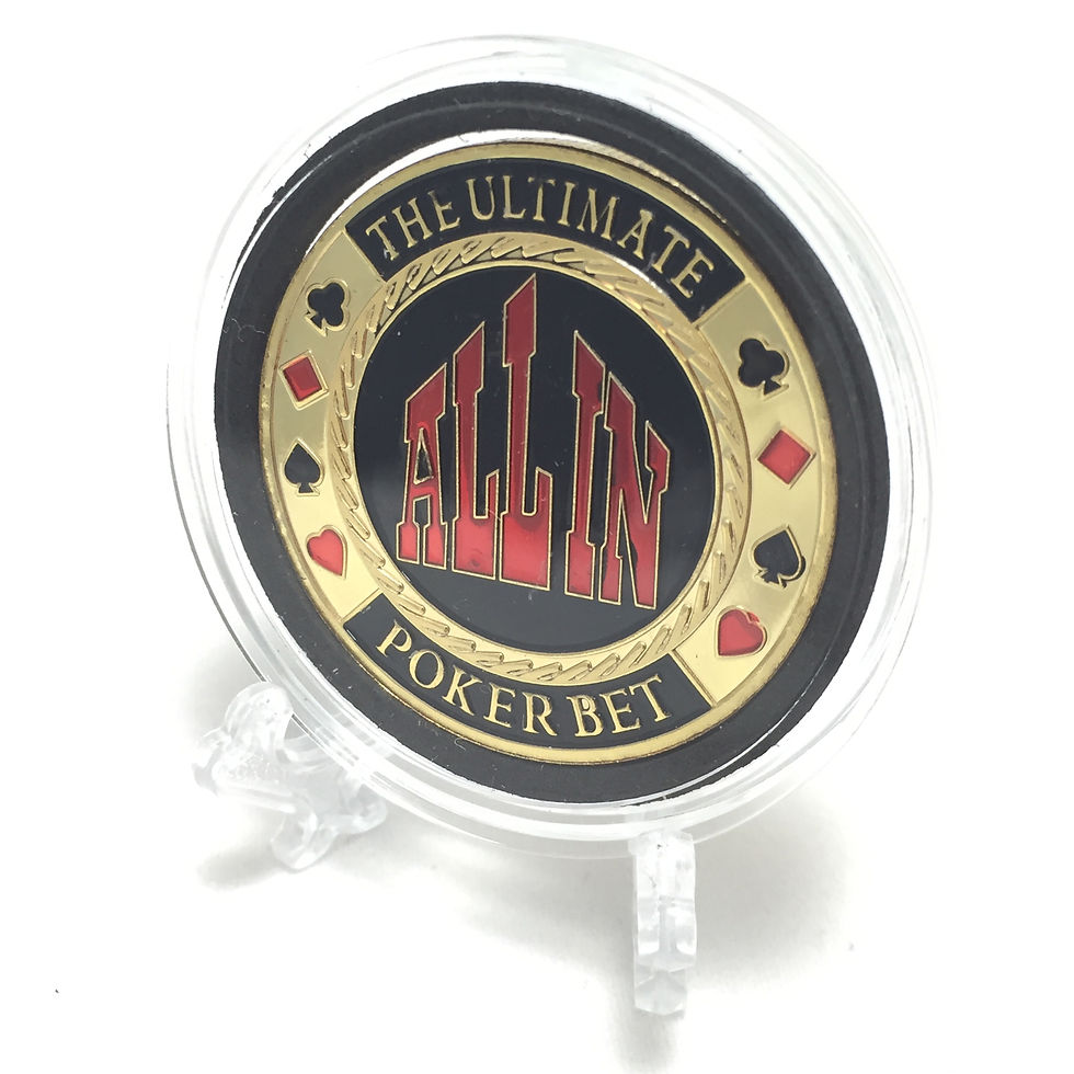 "All In" Poker Card Guard | poker-chips