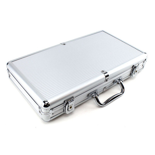 300 Silver Aluminium Poker Chip Case | poker-chips
