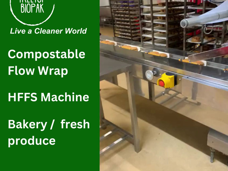 Compostable Flowrap Film for Horizontal flow packing machine