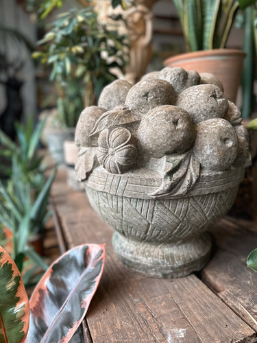 Carved Granite Fruit Bowl - Pair | Raine And James