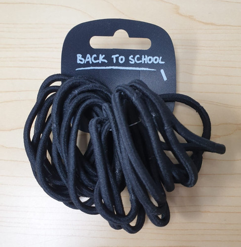 25 Endless Elastic Bobbles - Black | Wirral Schools