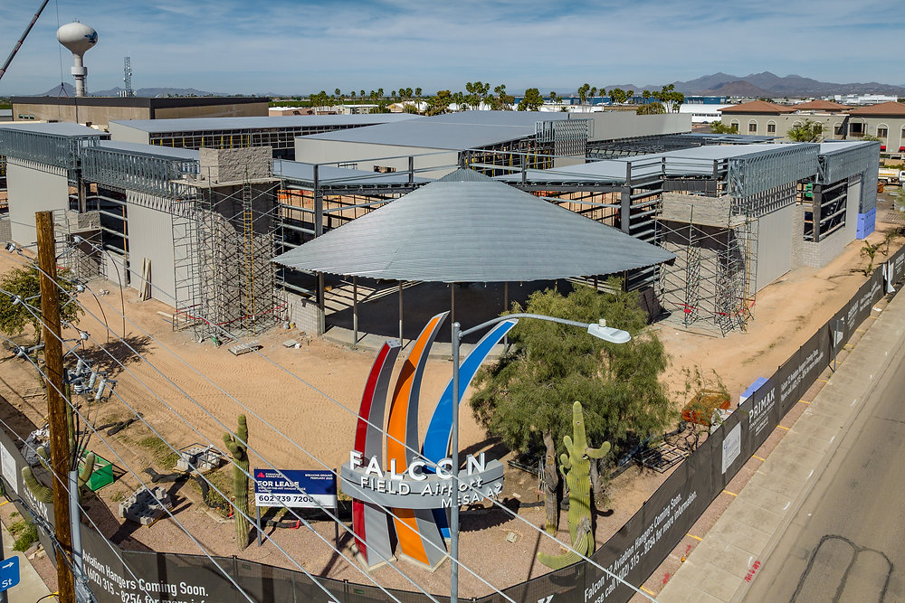 Primak Construction Group “Tops Off” Falcon 12 Aviation Hangar ...