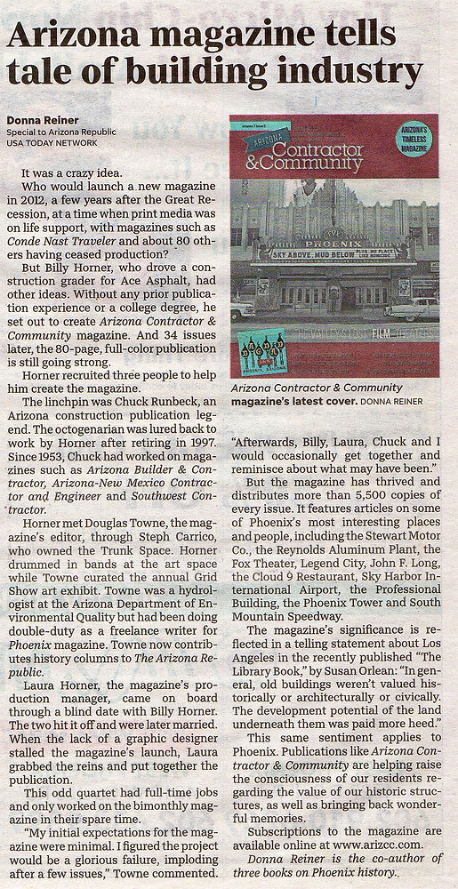 ACC Magazine is Featured in Today's Arizona Republic