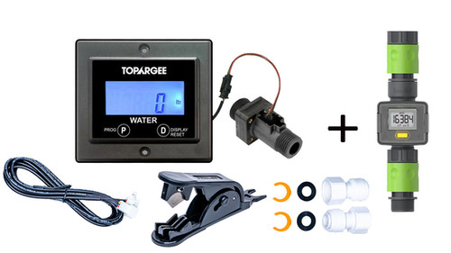 Flush Mount Water Gauge Package with 1.4m Sender Lead & Digital Water ...