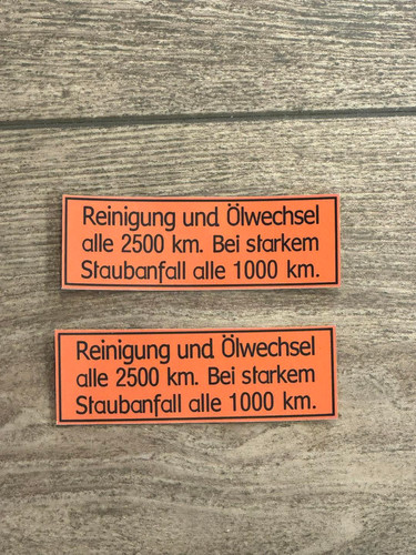 Strap filter decal (Reproduction) | B-TEQ Engineering