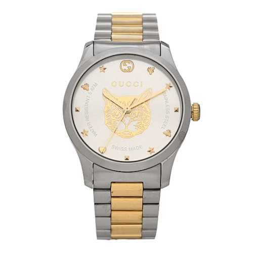 GUCCI two tone watch cat | AVALON