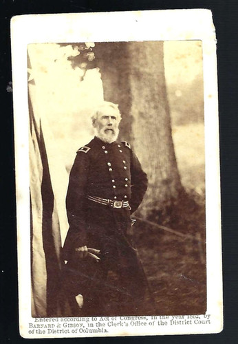 Brady CDV of General Edwin Sumner | Mysite