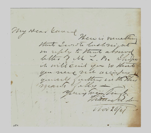ALS from Confederate General Thomas Jordan 1861 | Mysite