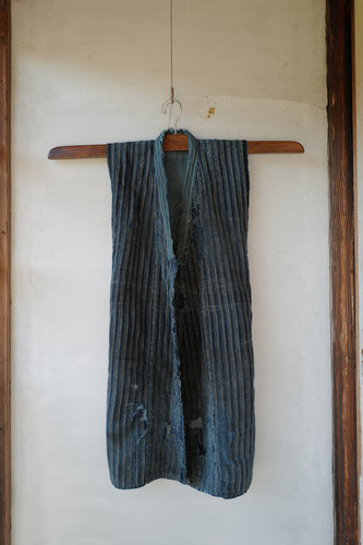 Vintage Japanese indigo dyed Noragi vest | oldindustrial-japan
