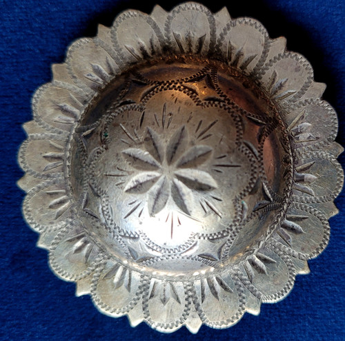 2¼" Sterling Horn Cap / Cantle Plate by Visalia | Vibrantly Vintage