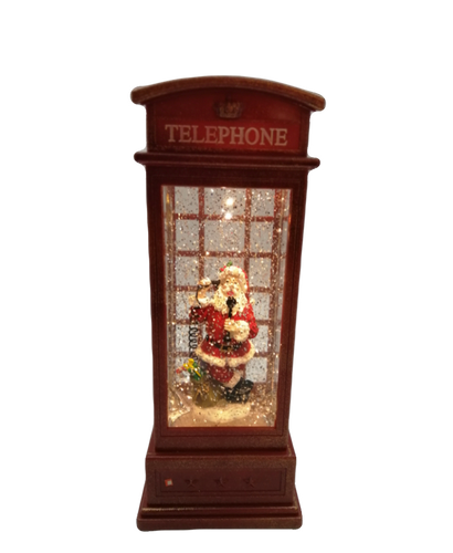 Xmas Telephone Box Lamp | Lily's Collection NZ