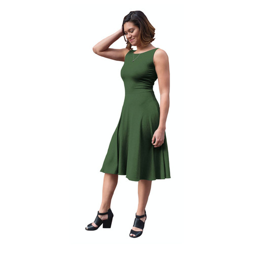 Bamboo Fit and Flare Dress | Reversible Sustainable Wear