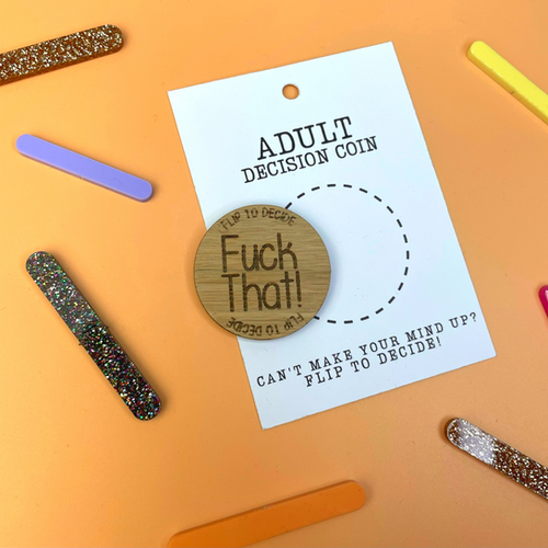 ADULT DECISION COIN | Plastic Moon