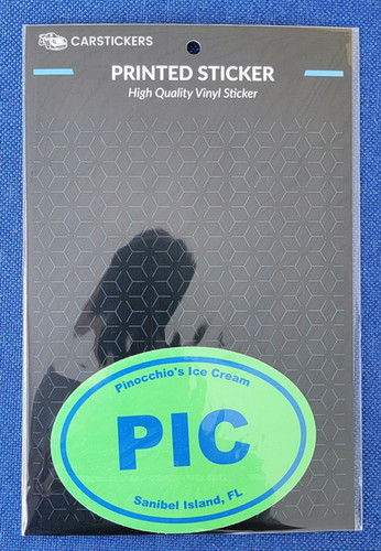 Pinocchio's Ice Cream Sticker | pinn