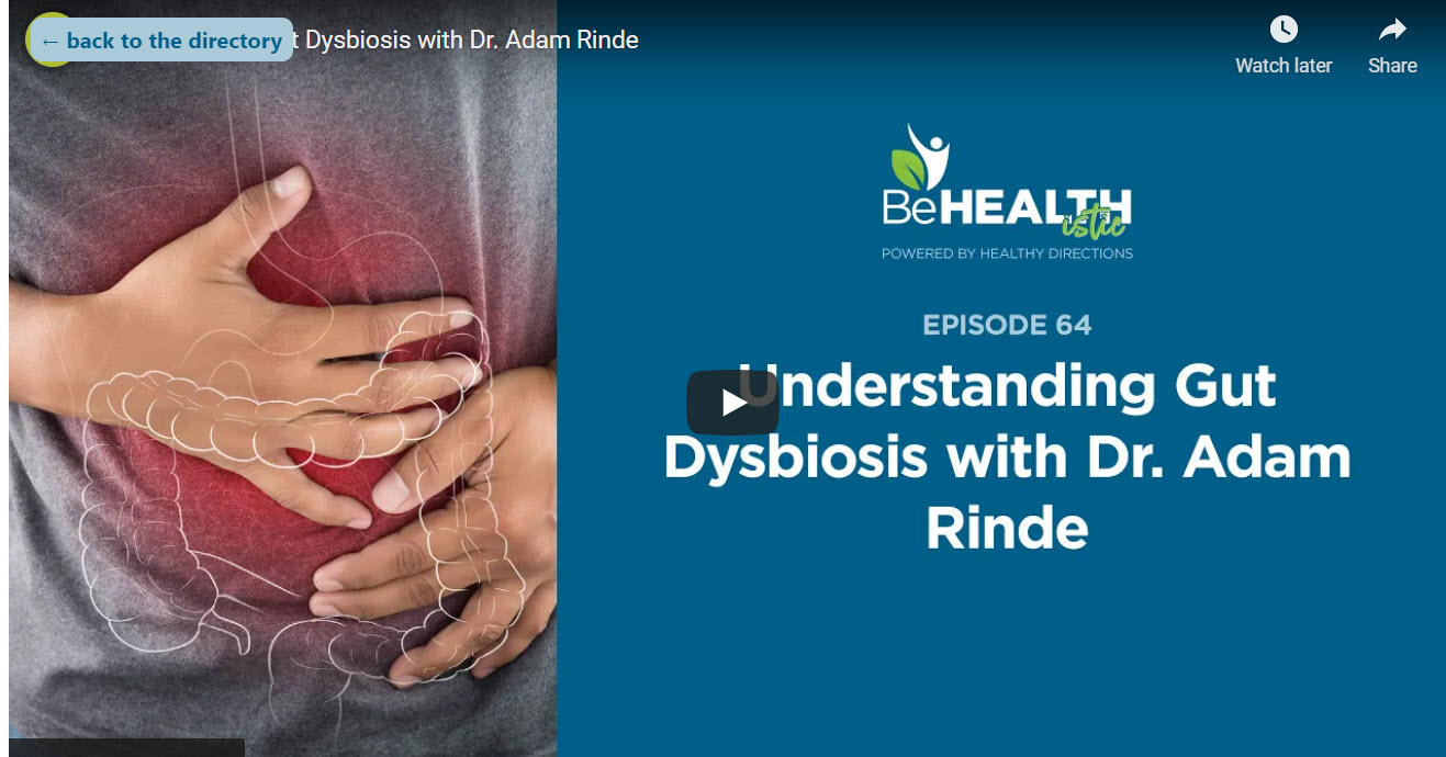 Dr. Rinde Featured on BeHEALTHistic Podcast