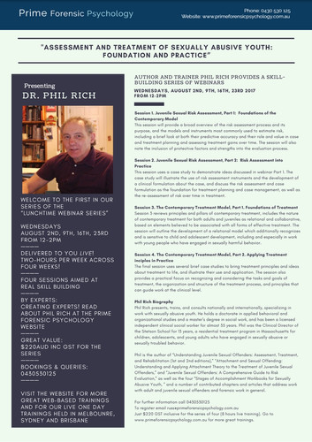 Phil Rich Lunchtime Webinar Series | primeforensic