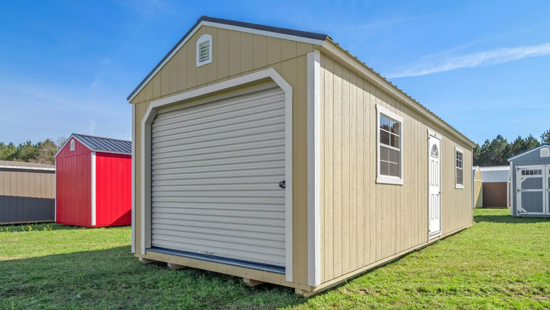 Painted Wood Portable Buildings | Ronnie Rhoda Storage