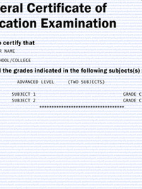 First4grades-Fake/Replacement A-Level Certificates. Most Exam Boards ...